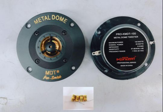 KMDT Circle Metal Dome Tweeter 4 I.01 with Free Capacitor Circle Metal ...