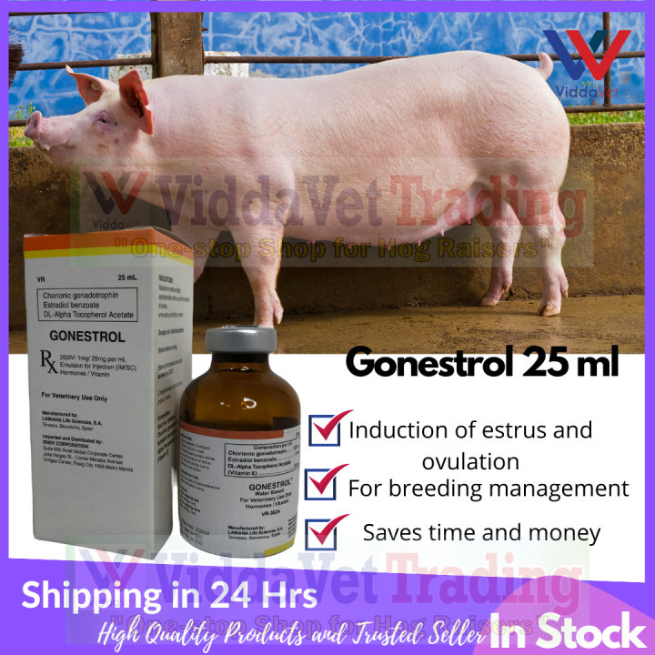 Viddavet-Gonestrol 25 mL for pigs heat inducer for pigs like synchrovet ...