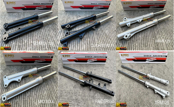 OEM STOCK FRONT SHOCK ASSEMBLY KPAX CLICK / BEAT / MIO / MIO I 125 / SOULTY / MIO SOUL / WAVE ...