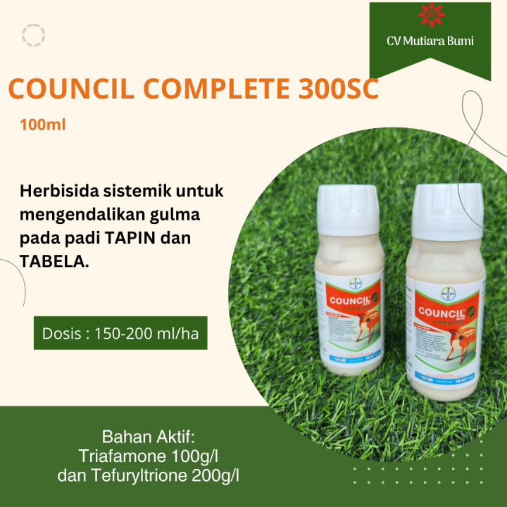 Council Complete 300SC – 100ml / Herbisida Gulma Tanaman Padi dan benih ...