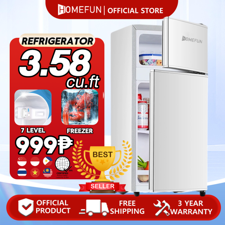 HOMEFUN Refrigerator Inverter Refrigerator With Freezer 4cu.ft.For Room ...