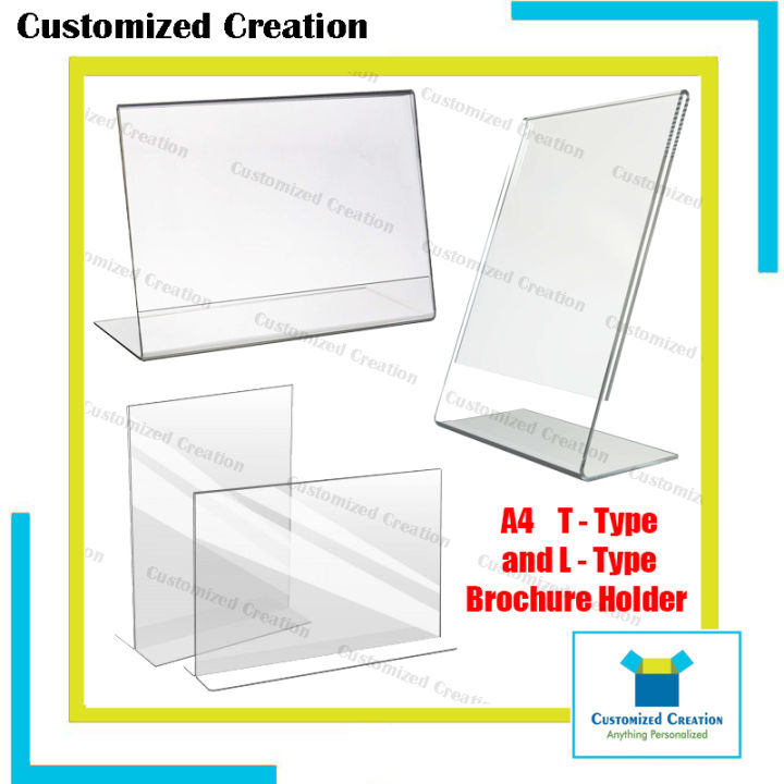Acrylic Display Stand Business Flyer Stand Household Plastic Brochure ...