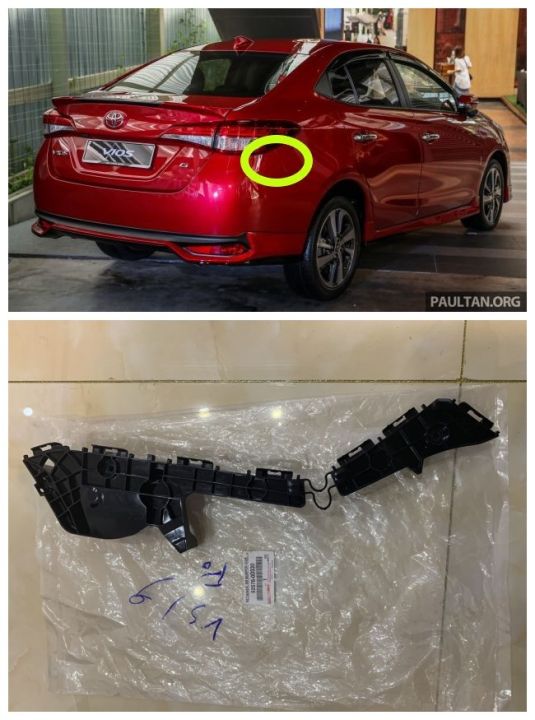 rear bumper bracket support for toyota vios 2018 2019 2020 gen4 | Lazada PH