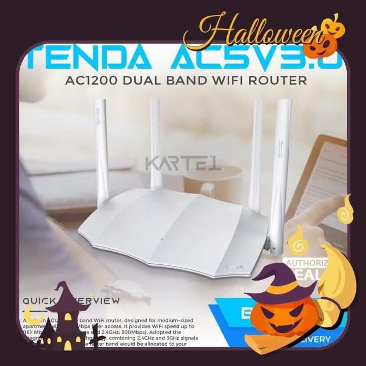 TENDA AC5 v3 AC1200 Dual Band WiFi Router (English Version) | Lazada PH