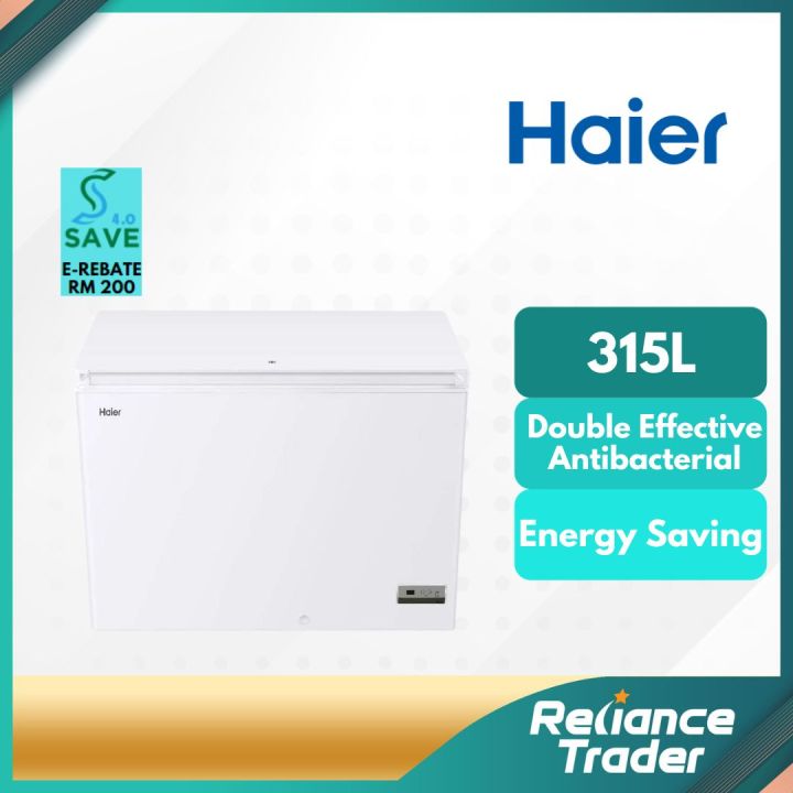 Haier 315L Chest Freezer Double Effective Antibacterial BD-318HEC | Lazada