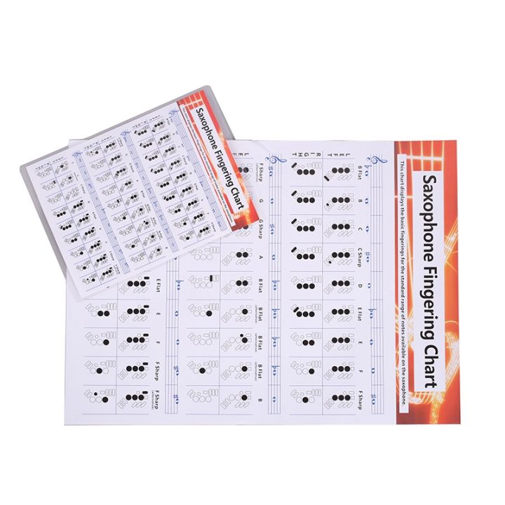 Saxophone Practice Chart Coated Paper Saxophone Fingering Chart ...