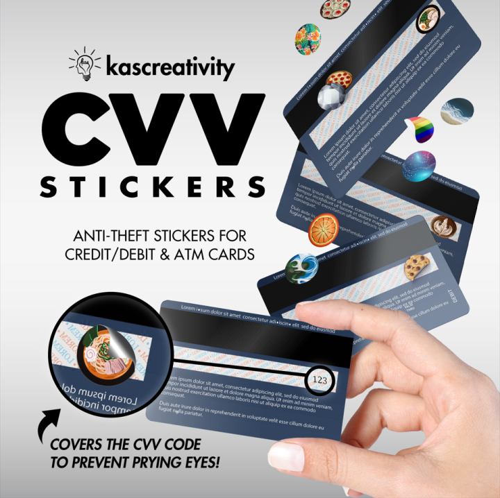 Original CVV Stickers (Anti-Theft Stickers for ATM/Credit Cards) by ...