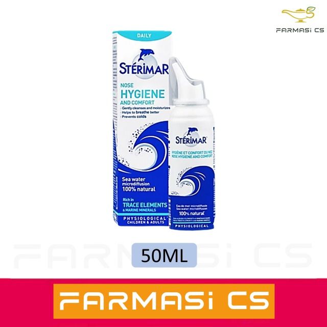 Sterimar Nasal Hygiene Spray 50ml EXP:02/2026 [ Helps restore moisture ...