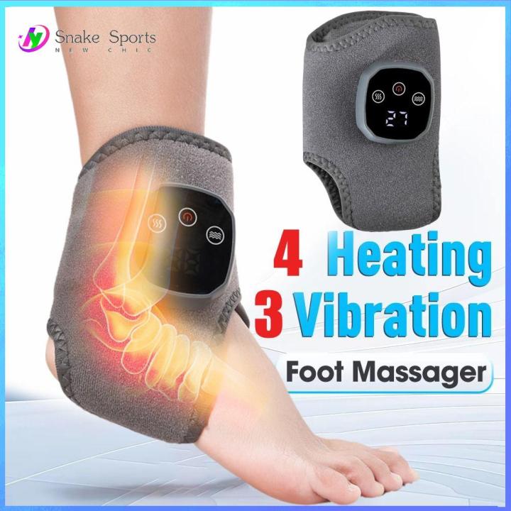 SNAKE SPORTS 3 Vibration Modes Ankle Massager 4 Heat Levels Electric ...