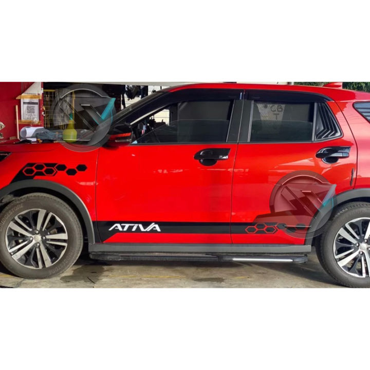 (Ready Stock) S417# 1Set 4pcs PERODUA ATIVA Side Car Body Vinyl Decal ...