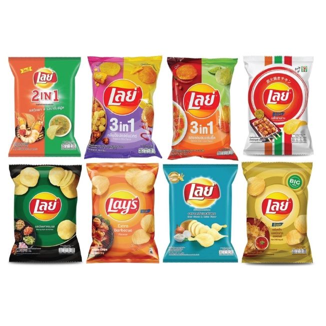 THAILAND LAYS POTATO CHIPS SMALL PACK [12 X 14G] | Lazada Singapore