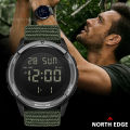 NORTH EDGE 50M Waterproof Digital Military Watch Stopwatch Alarm Timer ...