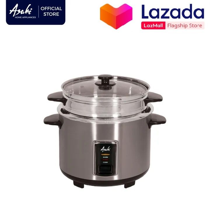 Asahi Rice Cooker RC-84 | 1.5L 8 cups Rice Cooker Glass cover with ...