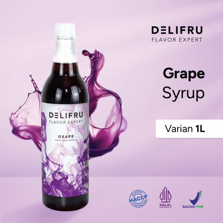 Grape Syrup Delifru 1 Liter - Sirup Anggur Premium | Lazada Indonesia