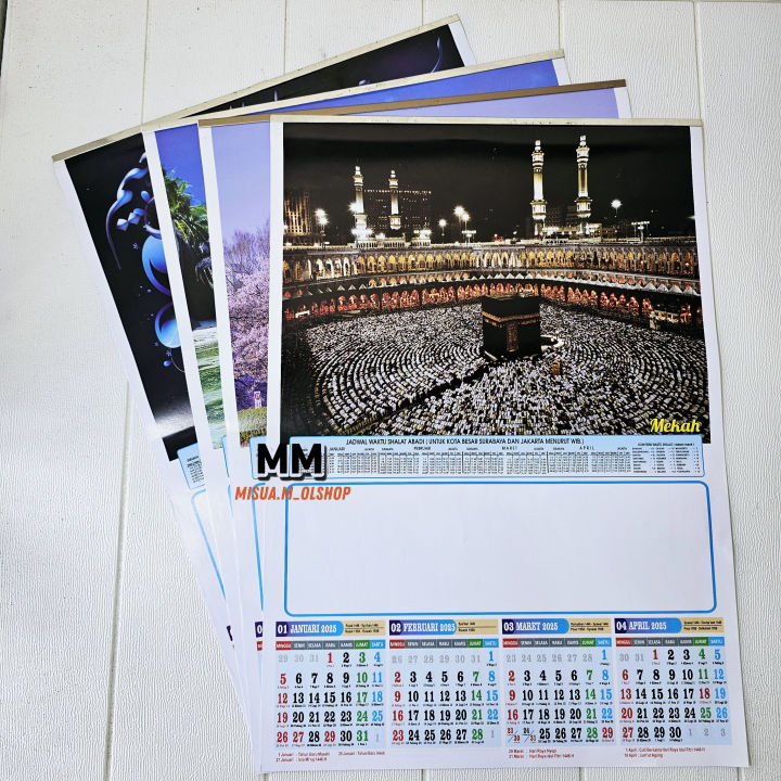 KALENDER CATURWULAN 3 LEMBAR TAHUN 2025 UKURAN 36 X 21 CM KALENDER ...