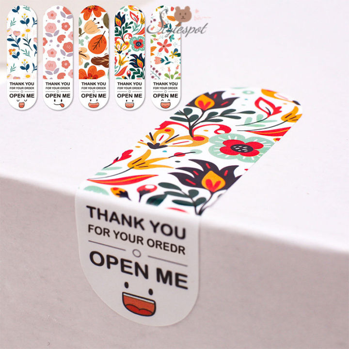 🔥chageey👍 100/Pack Thank You for Your Order Sticker for Seal Labels ...