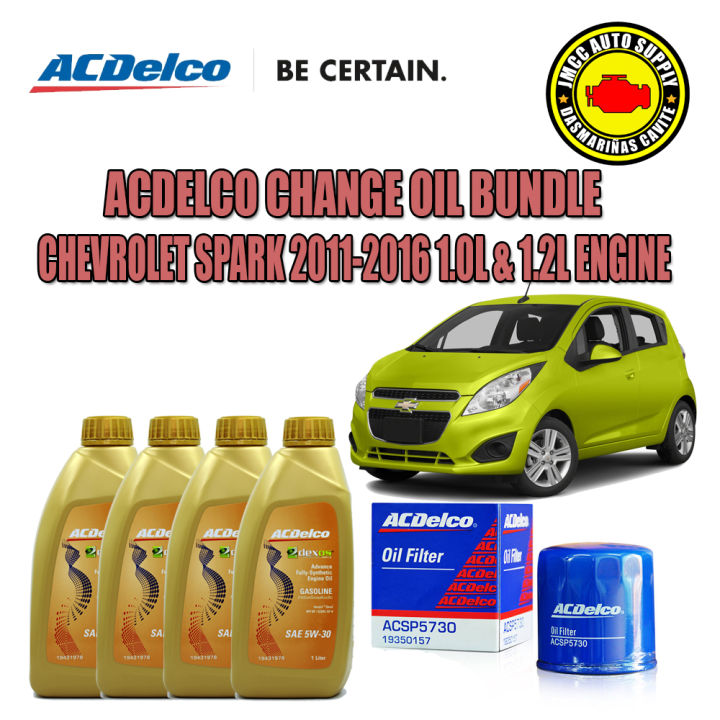 Chevrolet Spark Change Oil Bundle 2011-2016 Model 1.2L & 1.0L Engine ...