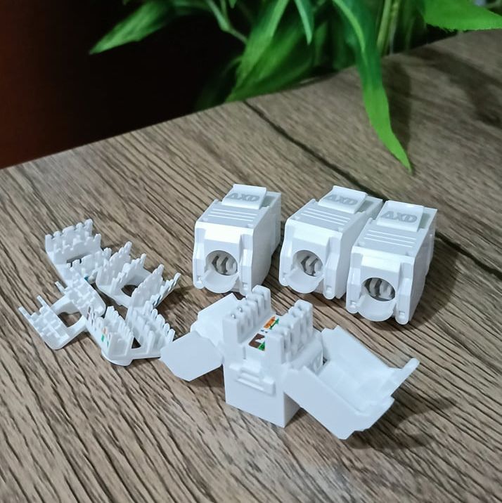 AXD Cat6 Information Outlet White I/O Keyconnect Module | Lazada PH