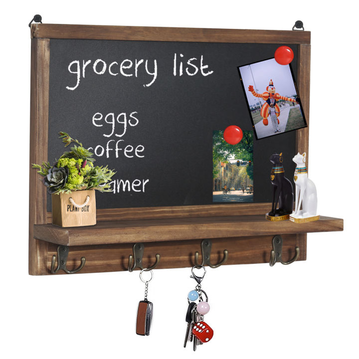 กระดานดำเมนู กระดานดํา ชอล์ก Wall Mounted Pine Wood Framed Chalkboard ...