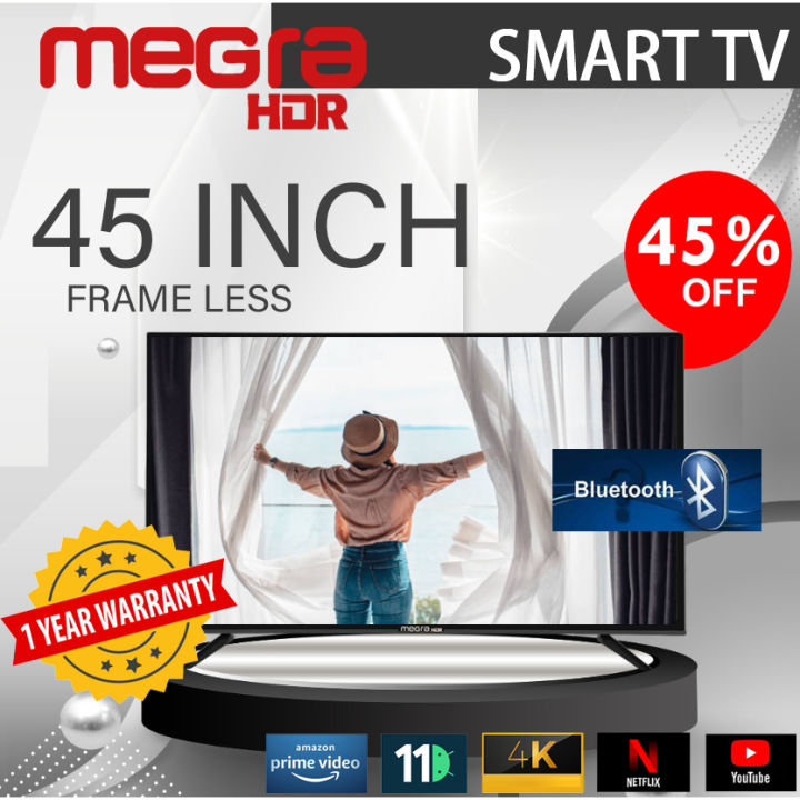 Megrahdr 45 inches Bluetooth Smart TV slim full HD Smart TV/normal TV ...