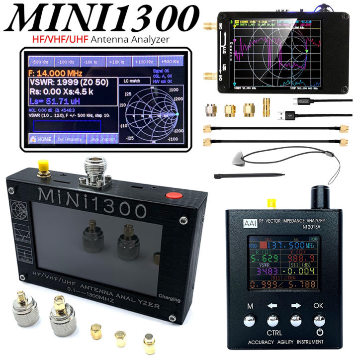 【Quality】 Mini1300 Antenna Analyzer Hf/vhf/uhf Measuring S Parameter ...