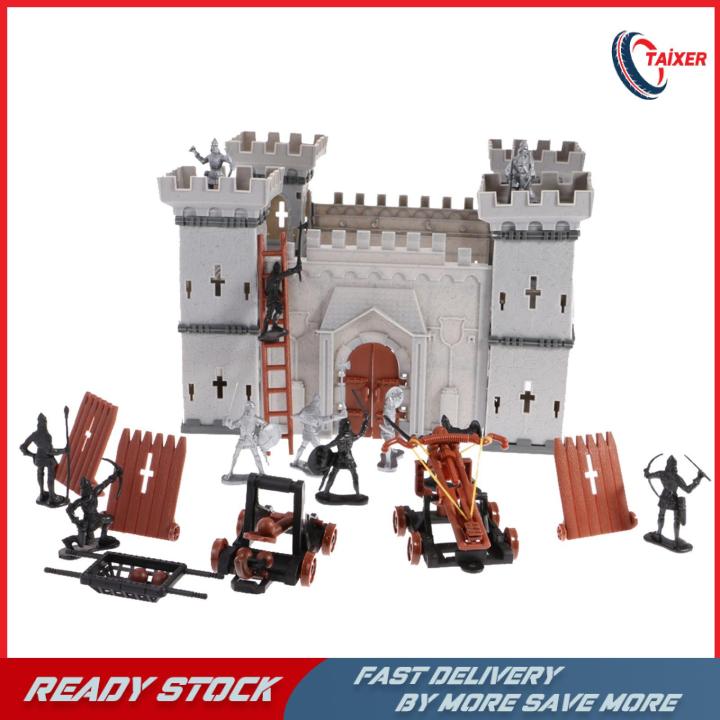 Taixer DIY Knight Castle Building Set, Plastic Medieval Castle | Lazada PH