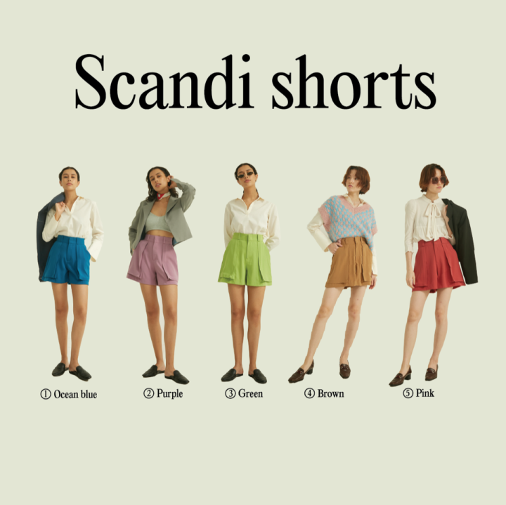 Alter & Beyond - Scandi shorts กางเกงขาสั้นเอวสูง | Lazada.co.th