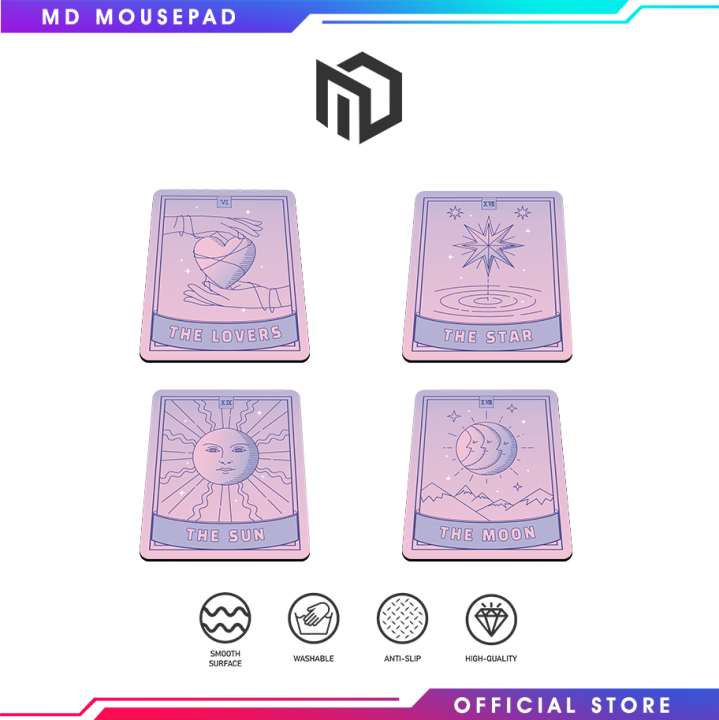 MD Mousepad | Mystic Tarot Mousepad | Square Mousepad | Small Mouse pad ...