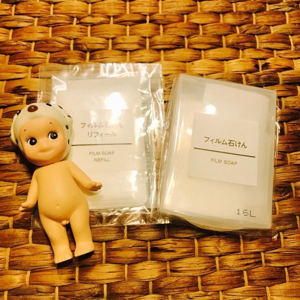 Japanese MUJI/ MUJI film toothpaste portable film soap carrying soap ...