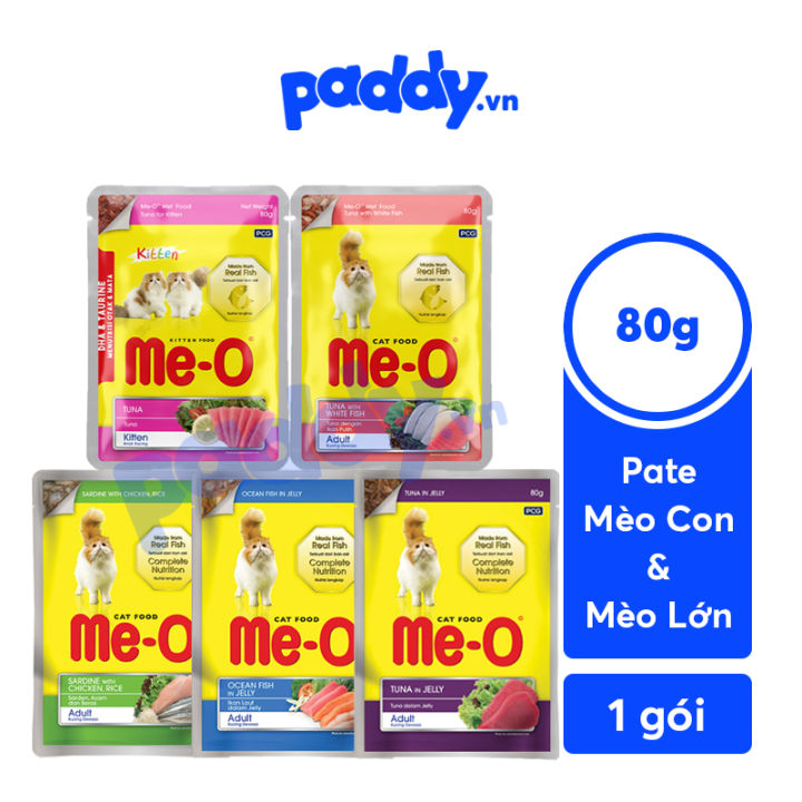 Pate Me-O Cho Mèo Con & Mèo Lớn 80g | Lazada.vn