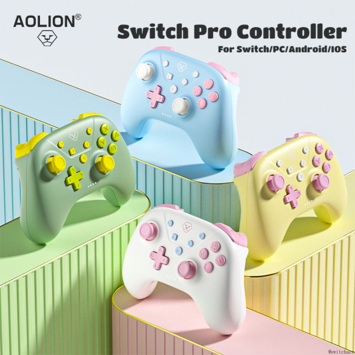 AOLION Pro Controller Rococo Color for Nintendo Switch2/1/OLED PC iOS Android Bluetooth Gamepad ...