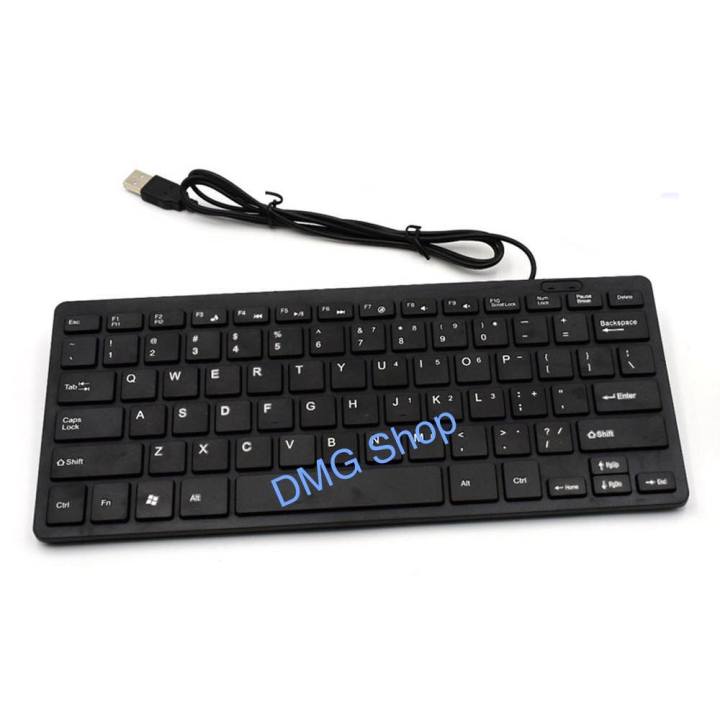 Mini Keyboard For Laptop PC Desktop Multimedia Slim Mute Wired USB ...