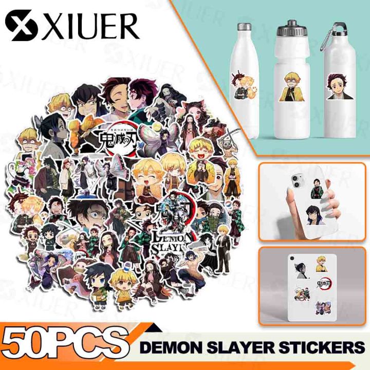 50Pcs Mixed Different Demon Slayer Stickers Anime Cartoon Demon Slayer ...