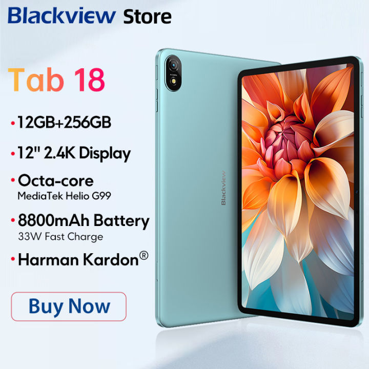 Blackview Tab 18 Tablet 12 inch 12GB+256GB 16MP 2.4K FHD+ Display ...