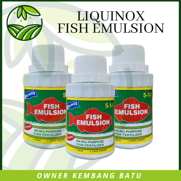 Liquinox Fish Emulusion 100ml Lokal Pupuk Pembenah Media Tanam dan Akar ...