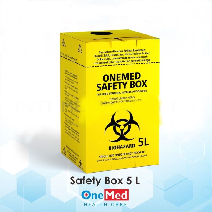 ONEMED - Safety Box 5 Liter | Tempat Sampah Medis | Lazada Indonesia