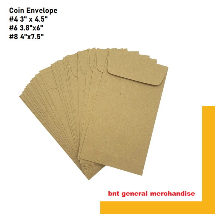 Coin Pay Envelope PAYROLL #8 #6 #4 OR PAY ENVELOPE WITH PRINT 25Pcs or ...