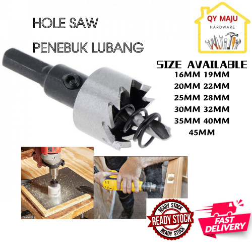 High Quality HSS Drill Bit Hole Saw / Penebuk Lubang Bulat | Lazada