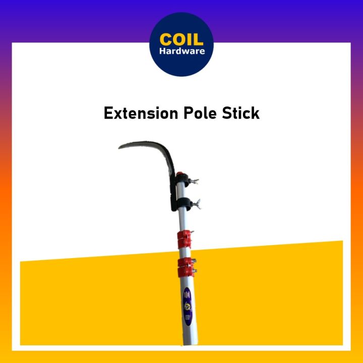 3 Meter 5 Meter Aluminium Extension Pole Stick | Adjustable Telescopic ...