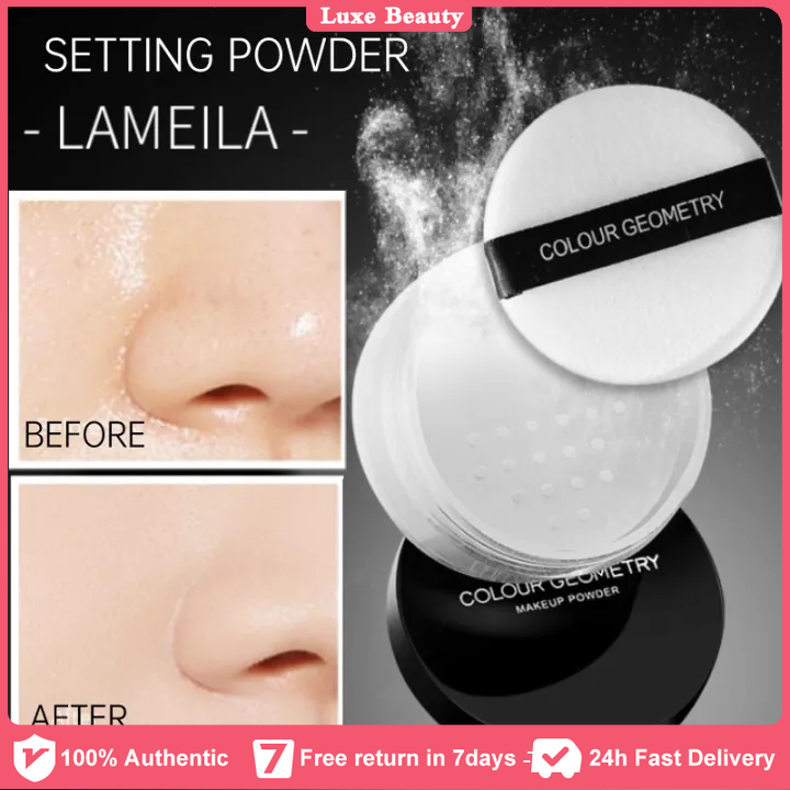 Luxe | Lameila Oil Control Loose Powder Waterproof Face Skin Makeup ...
