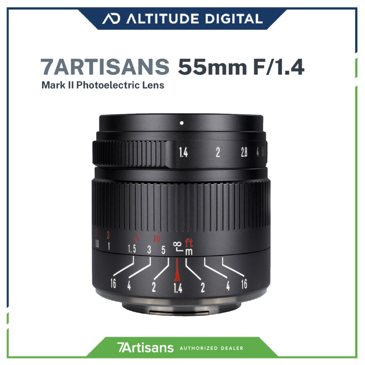 7Artisans 55mm F1.4 Photoelectric Prime Manual Fixed Lens Mark II ...