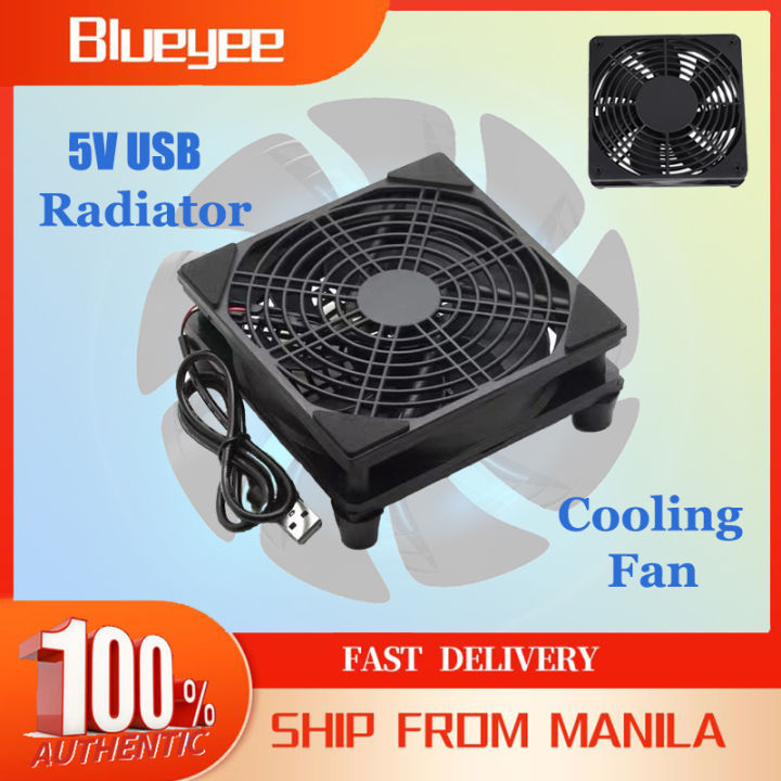 USB Fan Router Cooling Fan Cooling Bracket 12CM 5V USB Port Single Fan ...