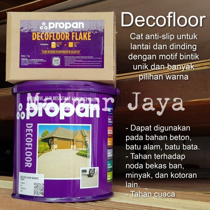 PROPAN DECOFLOOR CAT LANTAI BETON TROTOAR GARASI ANTI SLIP 4KG | Lazada ...