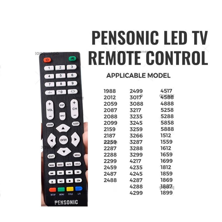 NEW COD Pensonic LED TV NON-SMART Ultra Model Basic LED TV Remote ...