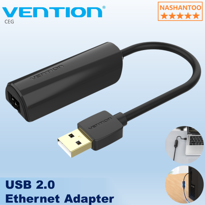 Vention USB Ethernet Adapter USB 2.0 Network Card to RJ45 Lan for Win7 ...