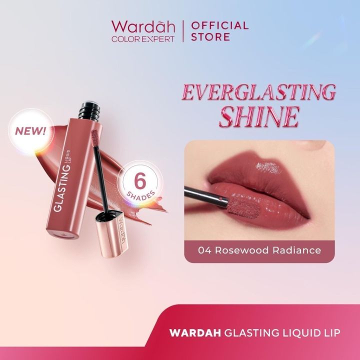 Lapak Gadis Wardah Glasting Liquid Lip - Hi-Pigmented Glass Color ...