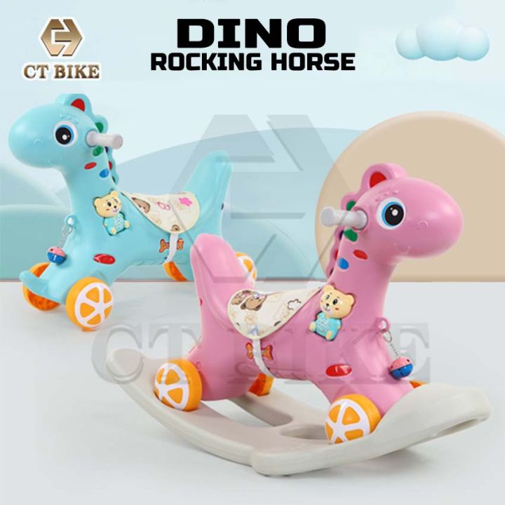 DINO 2 in 1 Rocking Horse Kids Ride On Swing Forward Kuda Goyang Kanak ...