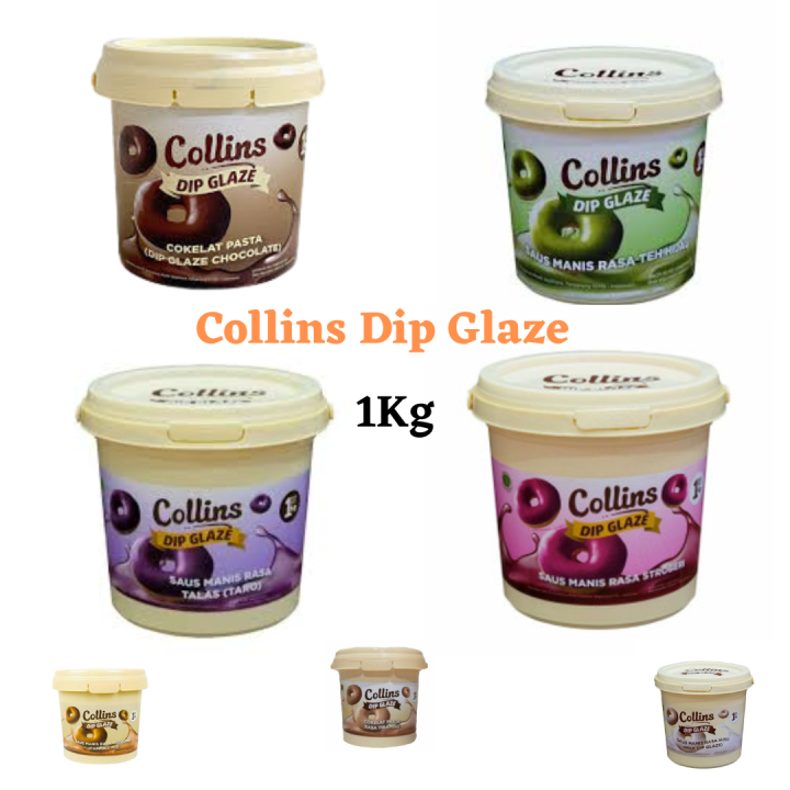 Collins Dip Glaze All Variant 1 Kg / Selai Collins / Selai Donat ...