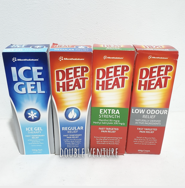 Mentholatum Deep Heat/ Ice Gel 100g (Extra Strength, Regular Relief ...