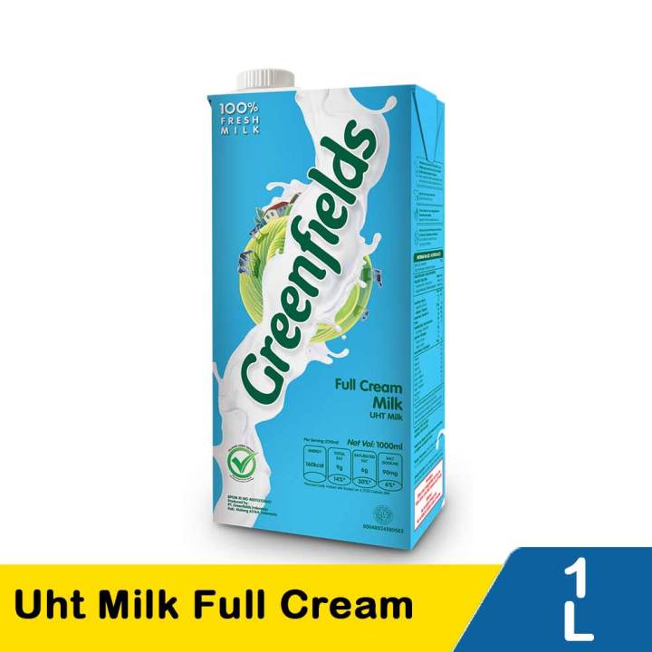 Greenfields Full Cream Milk 1000ml Greenfield Susu UHT Segar 1 Liter ...